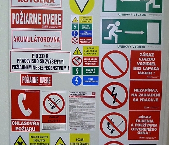 Predaj a výroba protipožiarnych bezpečnostných značiek, piktogramov a ...
